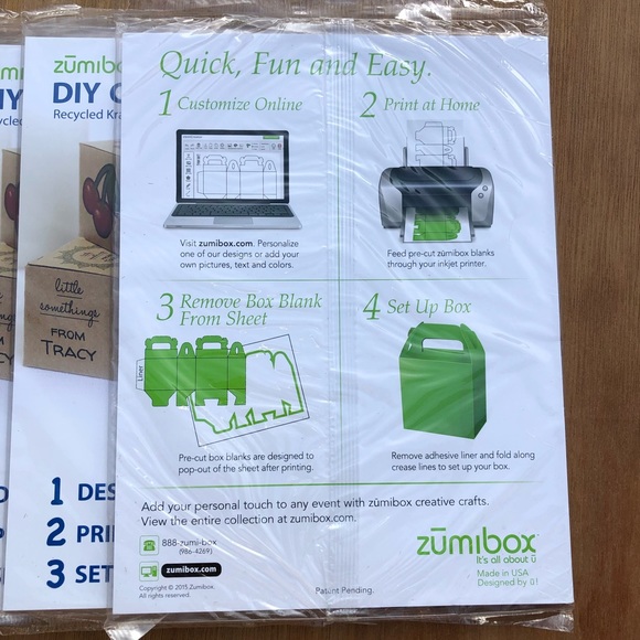 any | Office | Zumibox Diy Cube Box Recycled Kraft Template 45 | Poshmark